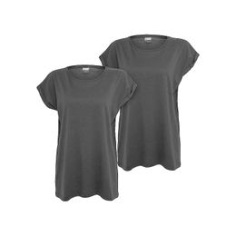 Urban Classics Damen Urban Classics T-Shirt &raquo; Damen Ladies Extended Shoulder Tee 2-Pack&laquo; 1 Stk. S