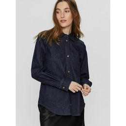 Nümph NÜMPH Langarmhemd »Shirt NUAMBER« Dark Blue Denim 44 44 Klassische und moderne Blusen für jeden Anlass