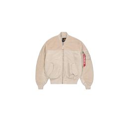 Alpha Industries Bomberjacke &raquo;MA-1 Teddy Bomber&laquo; organic beige 3XL 3XL Flight Nylon Stoff