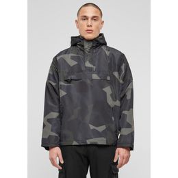 Brandit Anorak »Herren Fleece Pull Over Windbreaker« 1 Stk. tlg. mit Kapuze M90 darkcamo L L Windbreaker für Schutz vor Wind und Wetter