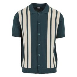 Urban Classics Langarmhemd &raquo;Knit Retro Shirt&laquo; 1 Stk. bottlegreen/whitesand XXL - US-Gr&ouml;&szlig;en US-Gr&ouml;&szlig;en XXL Gemuetliche Strickwaren fuer kuehle Tage