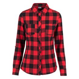 Urban Classics Damen Urban Classics Langarmhemd &raquo; Damen Ladies Turnup Checked Flanell Shirt&laquo; 1 Stk. L, US-Gr&ouml;&szlig;en