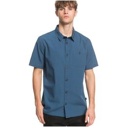 Quiksilver Kurzarmhemd &raquo;Taxer&laquo; Majolica Blue M - US-Gr&ouml;&szlig;en US-Gr&ouml;&szlig;en M Stoff: Baumwollstoff