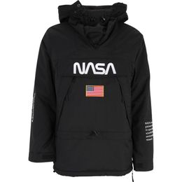 MisterTee Windbreaker &raquo;Herren NASA Windbreaker&laquo; 1 Stk. tlg. ohne Kapuze black M M Windbreaker f&uuml;r Schutz vor Wind und Wetter