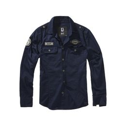 Brandit Langarmhemd &raquo;Herren Luis Vintageshirt&laquo; 1 Stk. navy 4XL - US-Gr&ouml;&szlig;en US-Gr&ouml;&szlig;en 4XL Langarmhemden f&uuml;r vielseitige Outfit-Optionen