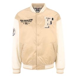 Fubu Collegejacke &raquo;Herren FM231-003-2 College Shiny Varsity Jacket&laquo; 1 Stk. tlg. ohne Kapuze sand/offwhite XXL XXL Klassische College-Jacken im...