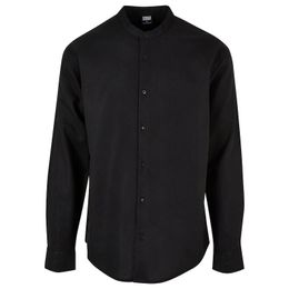 Urban Classics Damen Urban Classics Langarmhemd &raquo; Herren Cotton Linen Stand Up Collar Shirt&laquo; 1 Stk. XL, US-Gr&ouml;&szlig;en
