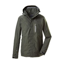 Killtec Outdoorjacke &raquo;Carleb&laquo; olivgr&uuml;n L L Funktionsjacke mit abzippbarer Kapuze