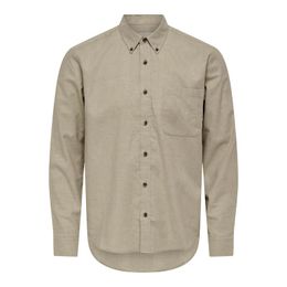 Only & Sons Only & Sons Damen ONLY & SONS Langarmhemd &raquo;ONSJUPITER REG FIT LS SHIRT NOOS&laquo; mit Button Down Kragen M, N-Gr