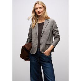 Street One Jackenblazer meliert, mit klassischem Reverskragen darkest brown 46 46 Basic Blazer von Street One