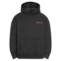 DROPSIZE Kapuzensweatshirt &raquo;Herren Heavy Oversize No Fit No Glory Hoodie&laquo;, 1 Stk. black XS XS Hoodies mit Kapuze und bequemer K&auml;ngurutasche