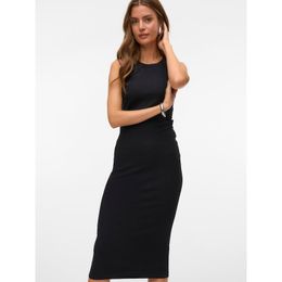 V&eacute;ro Moda VERO MODA Maxikleid &raquo;VMLAVENDER SL CALF DRESS NOOS&laquo; Sommerkleid black S - N-Gr N-Gr S Slim Fit Passform: betont die Figur und schmeichelt der...