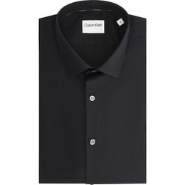 Calvin Klein Herren Businesshemd &raquo;REG ESNTL POPLIN STR SLD&laquo; Regular fit, mit Rundhalsausschnitt 39, N-Gr