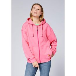 Chiemsee Kapuzensweatjacke Chateau Rose L (40) L (40) Chiemsee Damen Sweatjacke mit praktischen Seitentaschen