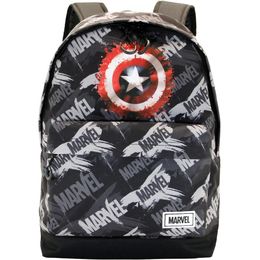 MARVEL Backpack 'Captain America Scratches-FAN HS' boy Grey size One Size