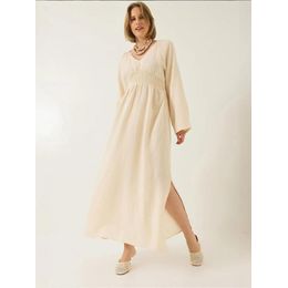 Bianco Lucci Kleid Damen Gr&ouml;&szlig;e 40 beige Winterkleid