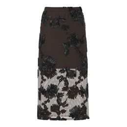 Pieces Skirt 'PCOFFIA HW' female Brown size XL