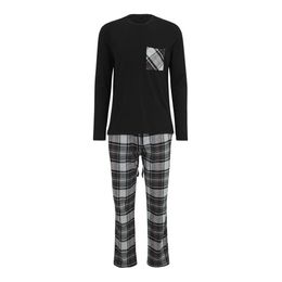 Trendyol Pyjama Herren Gr&ouml;&szlig;e M grau / hellgrau / knallrot / schwarz