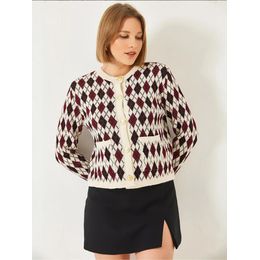 Bianco Lucci Knit Cardigan female Beige size S/L