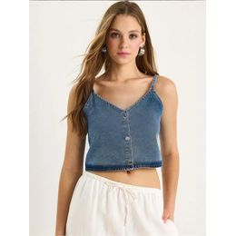 Bianco Lucci Top Damen Gr&ouml;&szlig;e S blue denim