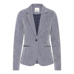 Ichi Blazer 'ICHKate' Damen Gr&ouml;&szlig;e 40 blaumeliert / wei&szlig;