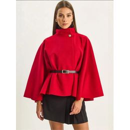 Bianco Lucci Between-Season Jacket female Red size M