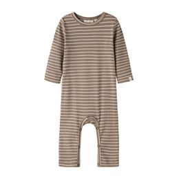 Lil'Atelier Pyjama Gr&ouml;&szlig;e 86 braun / wei&szlig;