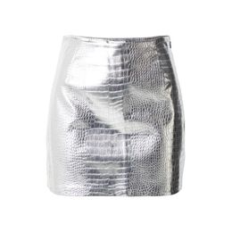 Topshop Rock Damen Größe 40 silber