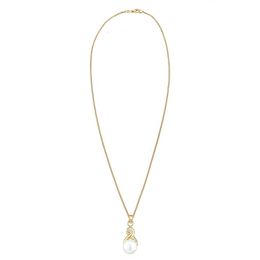 Elli Kette Damen Gr&ouml;&szlig;e 45 gold / perlwei&szlig;