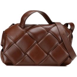 Bottega Veneta Hobo Bags - Nappa Maxi Intrecciato Padded Top Handle Bag - Gr. unisize - in Braun - f&uuml;r Damen