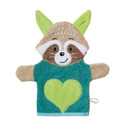 Erwin M&uuml;ller Erwin M&uuml;ller Frottier Kinder-Waschhandschuh 2-in-1 in gr&uuml;n | Gr.: onesize