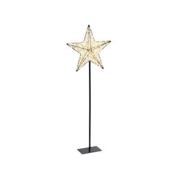 Beliani LED Deko SANNAN in Schwarz - (W) 12 x (H) 110 x (L) 20 cm | Gr.: onesize