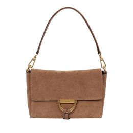 Abro Hobo Bags - Schultertasche TEMI - Gr. unisize - in Cognacbraun - f&uuml;r Damen