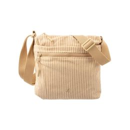 Prato SC16 zeitlose Umh&auml;ngetasche aus Breitcord in light beige | Gr.: onesize