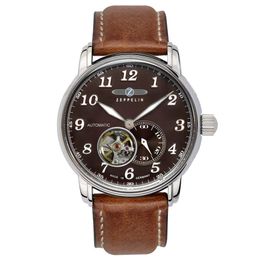 Herren-Automatikuhr LZ127 Graf Zeppelin Braun / Silber | Gr.: onesize