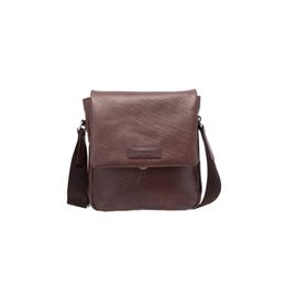 Strellson Schultertasche 'Hatton Cross Jeremy in Dunkelbraun 20,00 x 23,00 x 3,00 cm' | Gr.: onesize