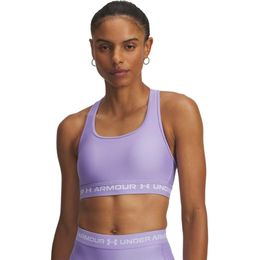 Under Armour Sport-BH "Crossback Mid Bra" in Lila | Gr.: XL