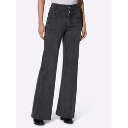 Heine Bootcut-Jeans in graphit denim | Gr.: 40