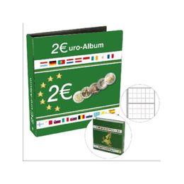 Schw&auml;bische Albumfabrik Nonbook - 2 Eurom&uuml;nzen Sammelalbum mit 5 Einsteckbl&auml;ttern f&uuml;r bi | Gr.: onesize