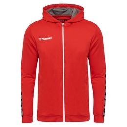 Hummel Rei&szlig;verschluss Kapuzenpullover Hmlauthentic Kinder in TRUE RED | Gr.: 176