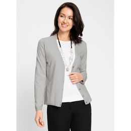 WITT WEIDEN Strickjacke in hellgrau | Gr.: 50