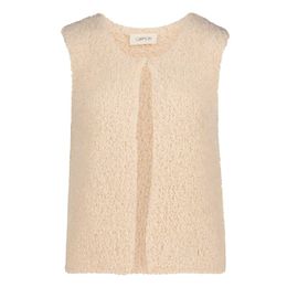 Cartoon Strickweste mit Rundhalsausschnitt in cream | Gr.: 36