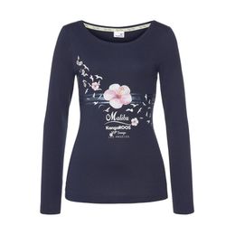 Kangaroos Longsleeve in Dunkelblau | Gr.: 48/50