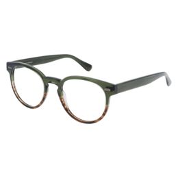 Freigeist 863048 Brille Herren | Fassung: Vollrand, Panto, Gr&uuml;n Havanna