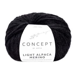 Light Alpaca Merino von Katia, Schwarz, aus Schurwolle