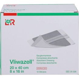 Vliwazell Saugkompressen steril 20x40 cm 12 St