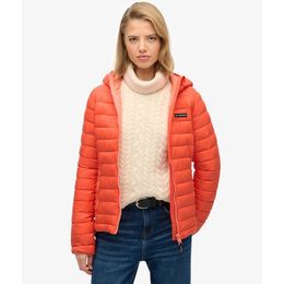 Superdry Damen Fuji Lite Steppjacke mit Kapuze Cream - Gr&ouml;&szlig;e: 36 2082218500621MHI030