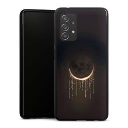 DeinDesign Galaxy A52s 5G Handy Silikon H&uuml;lle Case schwarz Handyh&uuml;lle Full Moon Light Moon