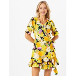 Oasis Kleid Damen Gr&ouml;&szlig;e 34 gelb / lila / schwarz / wei&szlig;