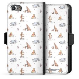 DeinDesign iPhone 8 Handy Klapph&uuml;lle Handyh&uuml;lle aus Kunst Leder schwarz Flip Case Disney Winnie The Pooh Official Licensed Product Sideflip mit Lasche